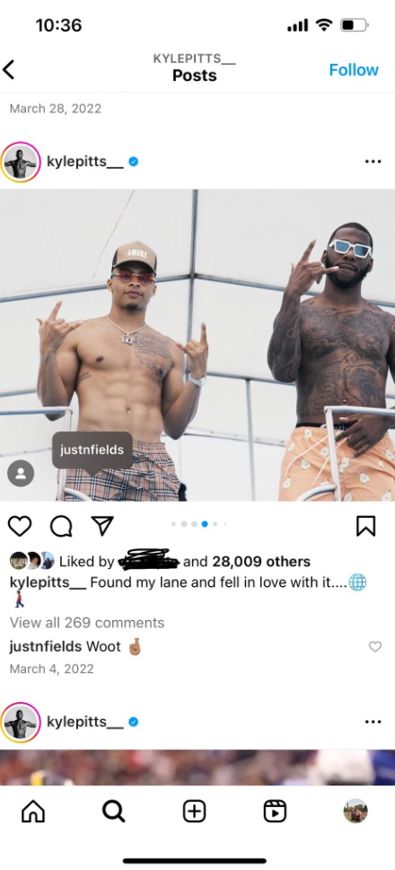 PHOTO Proof Justin Fields And Kyle Pitts Are Best Friends