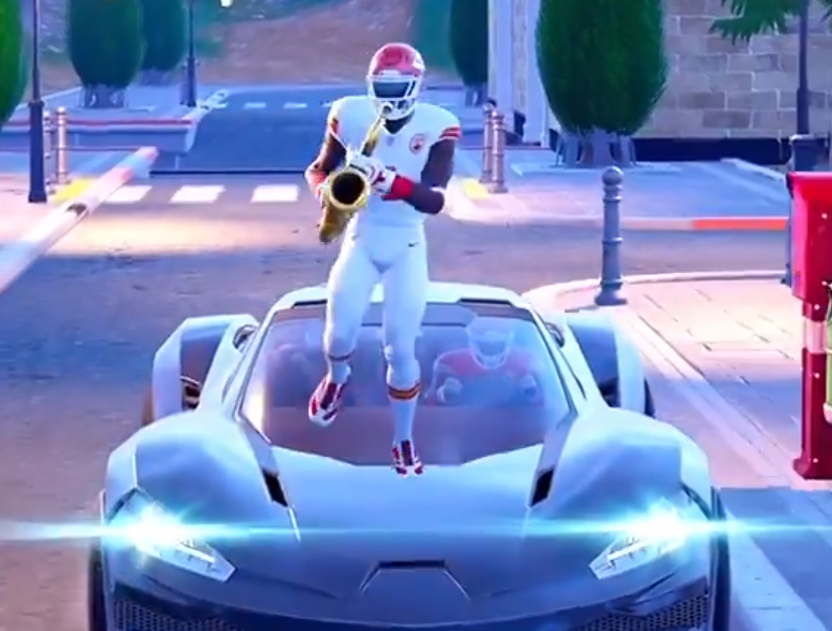 PHOTO Rashee Rice Playing Saxophone On Top Of Corvette With Chiefs ...