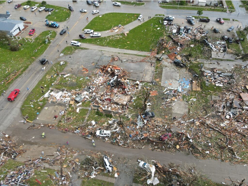PHOTO Aerial Views Of Greenville Iowa Tornado Damage From Above