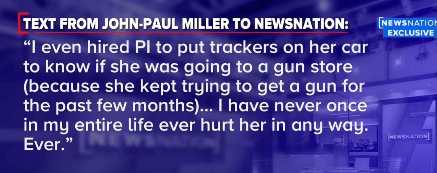 PHOTO Of John Paul Miller Putting Tracking Devices On Mica Miller's Car