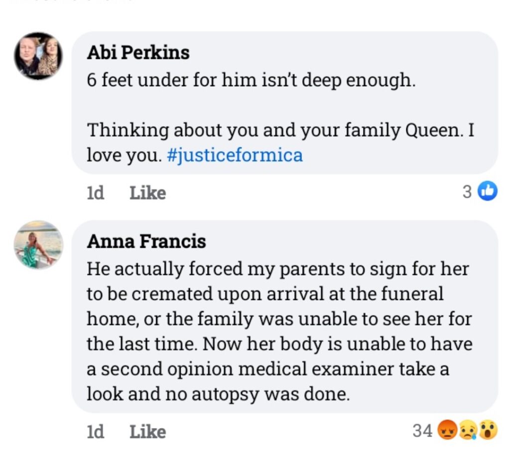 PHOTO Proof John Paul Miller Had Mica's Body Cremated Before Mica's ...