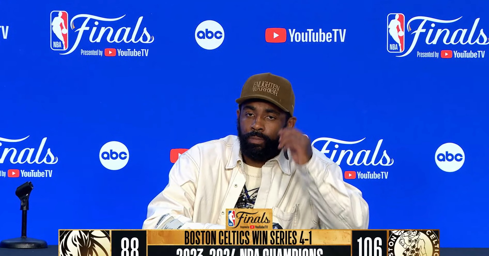 PHOTO Kyrie Irving Wearing An Enlighten Warrior Hat