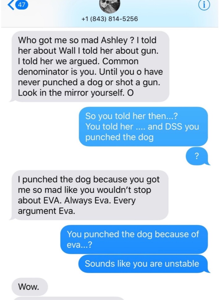 PHOTO: Ashley Benefield's Husband Admitting That He Punched The Dog ...