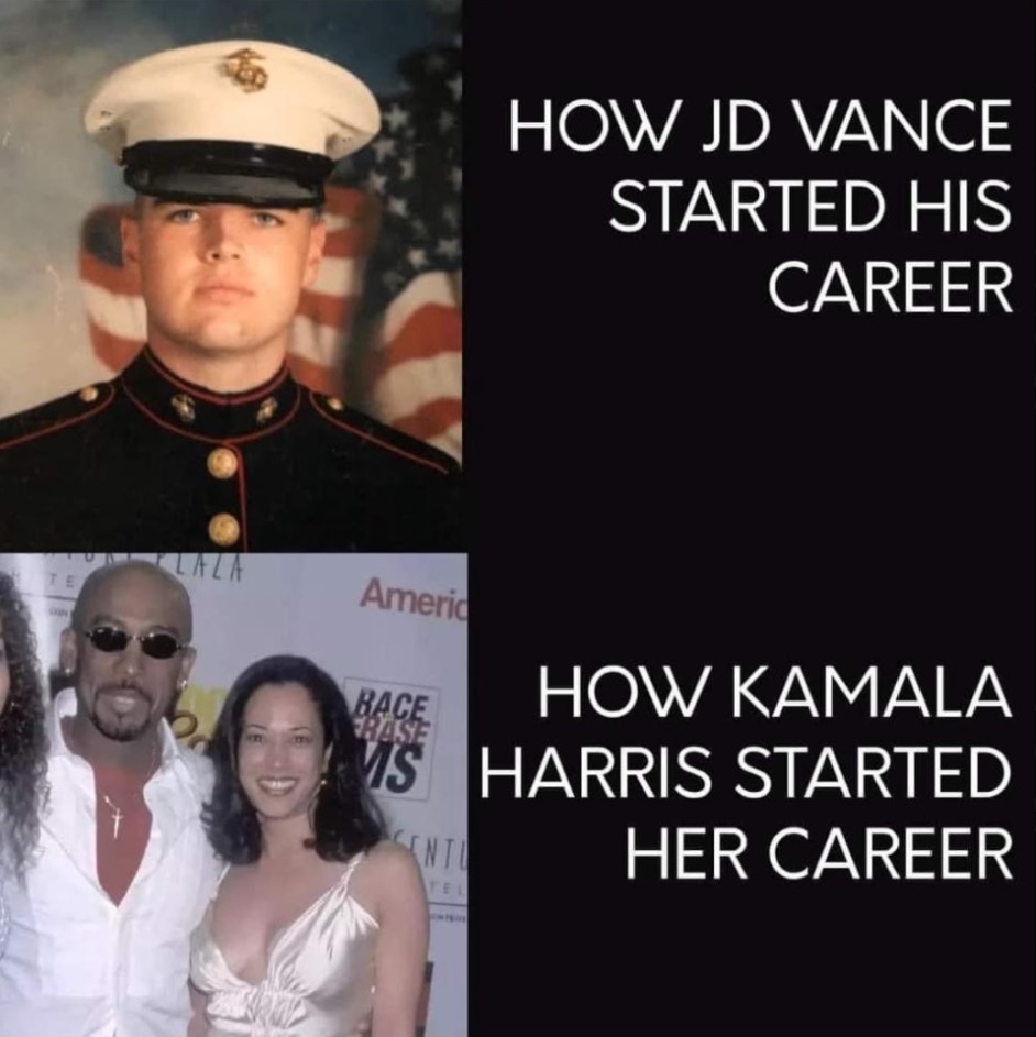 PHOTO How JD Vance Started His Career Vs How Kamala Harris Started Her ...