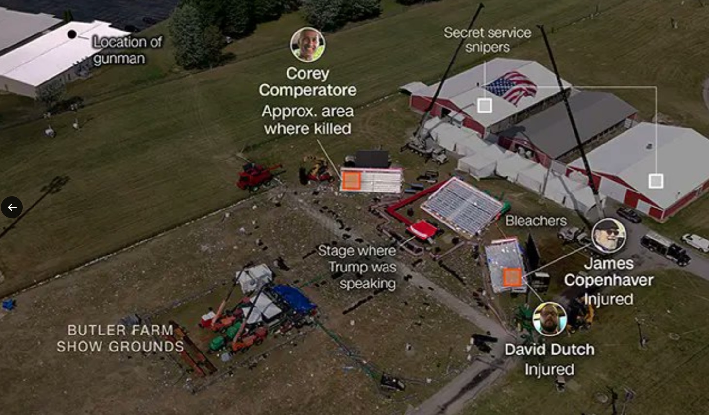 PHOTO Map Showing Location Of Every Important Figure In Thomas Crooks ...