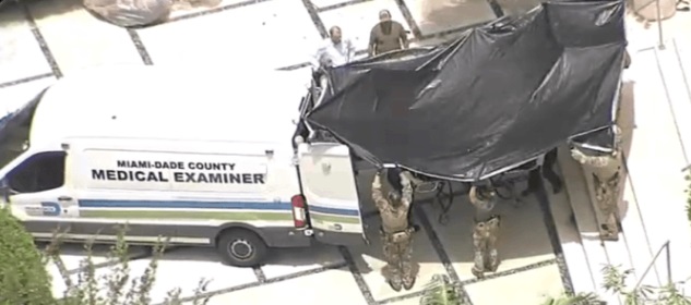 PHOTO Sergio Pino's Body Being Discreetly Loaded Into Miami Dade County ...