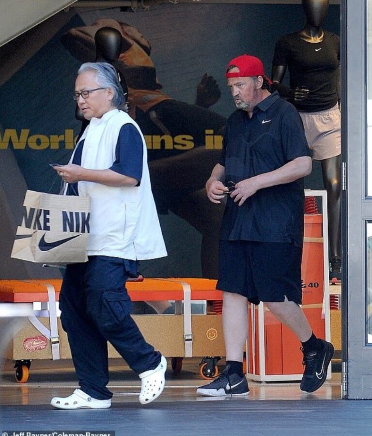 PHOTO Of Kenneth Iwamasa Carrying Matthew Perry's Nike Bags After They ...