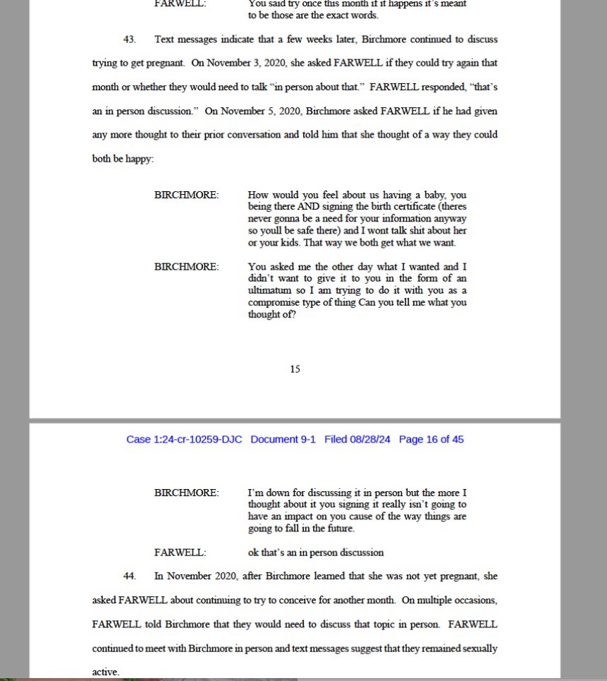 PHOTO Pages Of Disturbing Text Messages Between Sandra Birchmore And ...