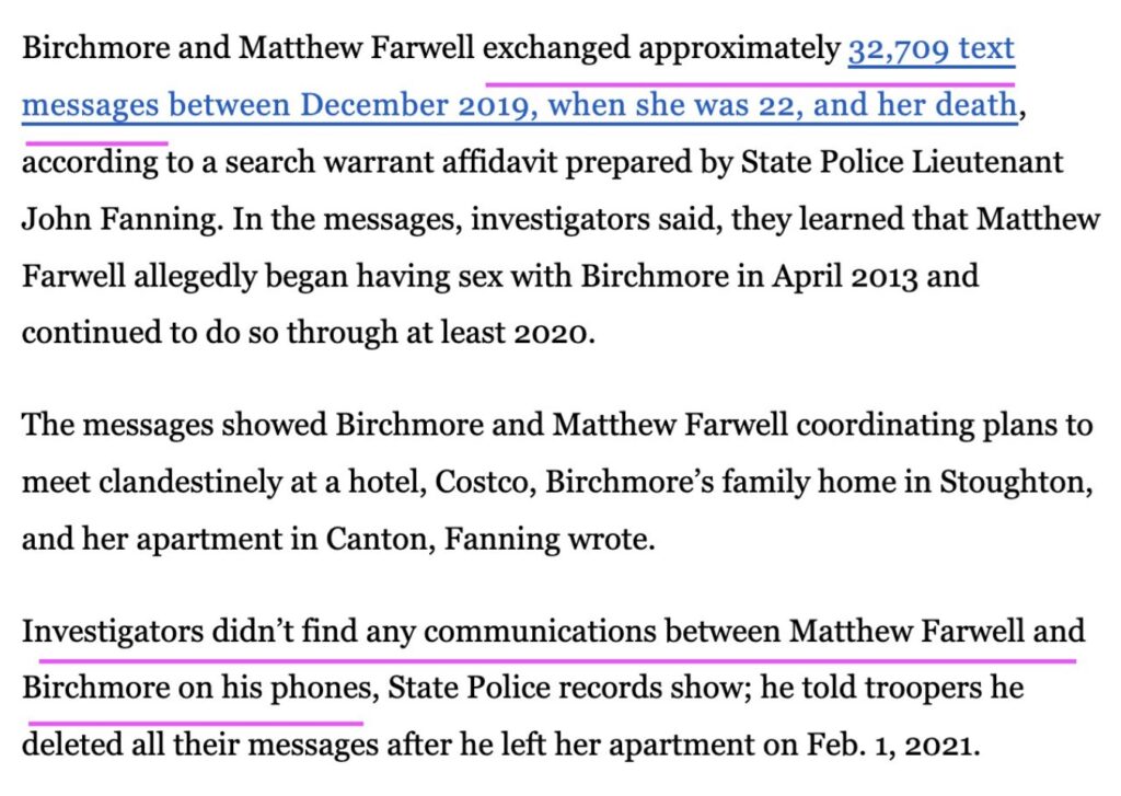 PHOTO The Feds Discovered Matthew Farwell Texted Sandra Birchmore Over ...