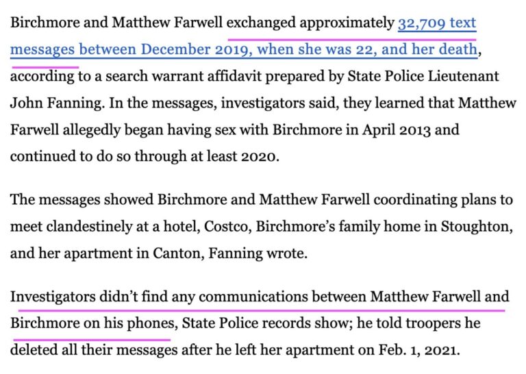 PHOTO The Feds Discovered Matthew Farwell Texted Sandra Birchmore Over ...