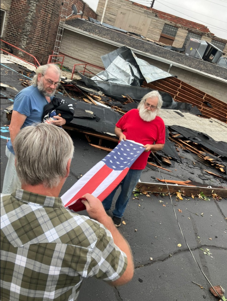 PHOTO American Legion Post 211 In Portland Indiana Leveled By Tornado