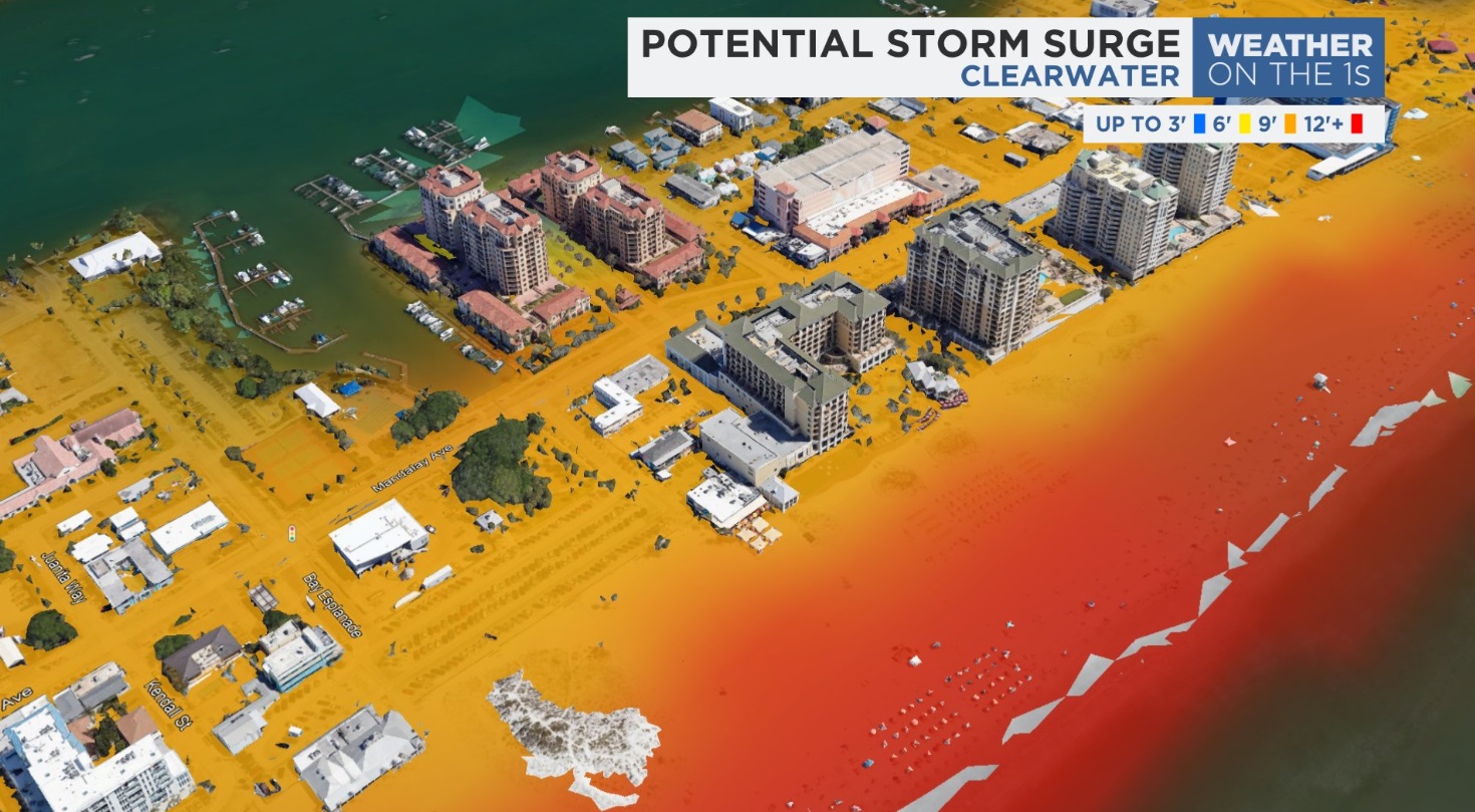 PHOTO Clearwater Beach Potential Storm Surge Was Predicted So Residents ...