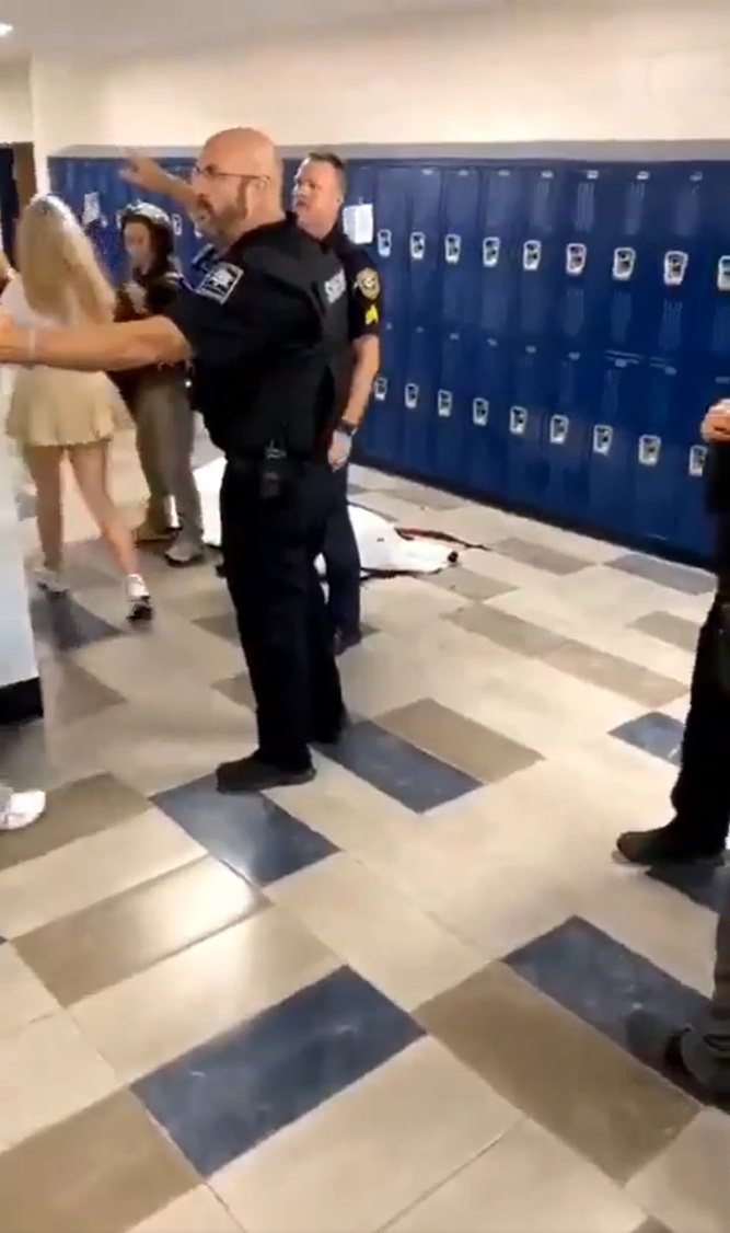PHOTO Law Enforcement Clearing Hallways In School While Colt Gray Was ...