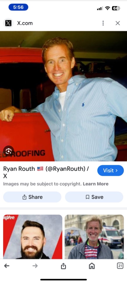 PHOTO Ryan Wesley Routh's Twitter Profile Pictures Scrubbed From The ...
