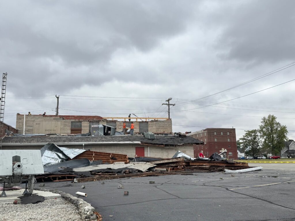 PHOTO Serious Damage To American Legion Building On West Walnut Street ...