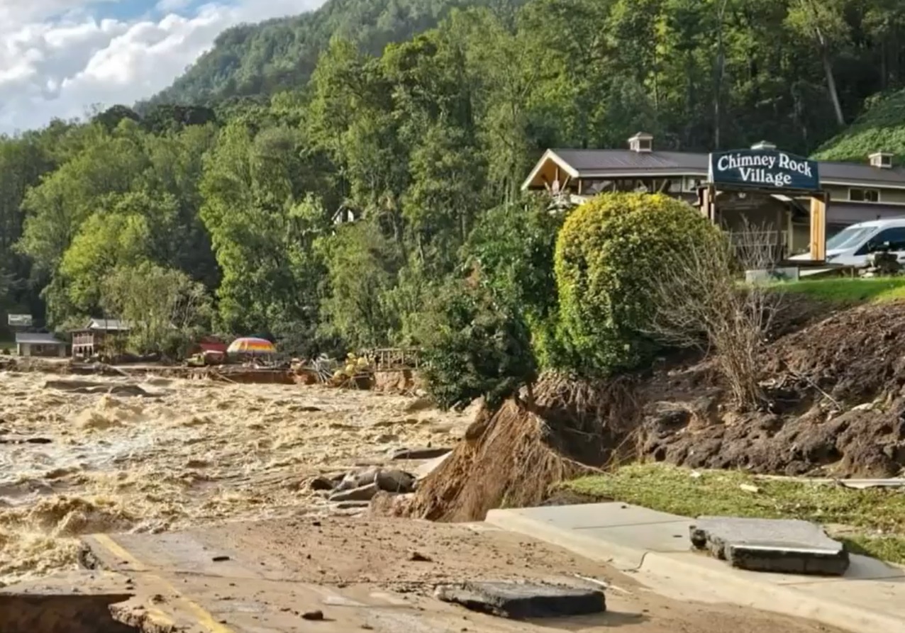 PHOTO Chimney Rock Village Before And After Hurricane Helene Destroyed It