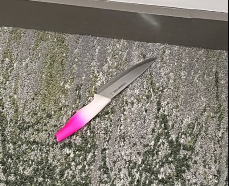 PHOTO Close Up Of Knife Sydney Wilson Used In Attack On Police Officer ...