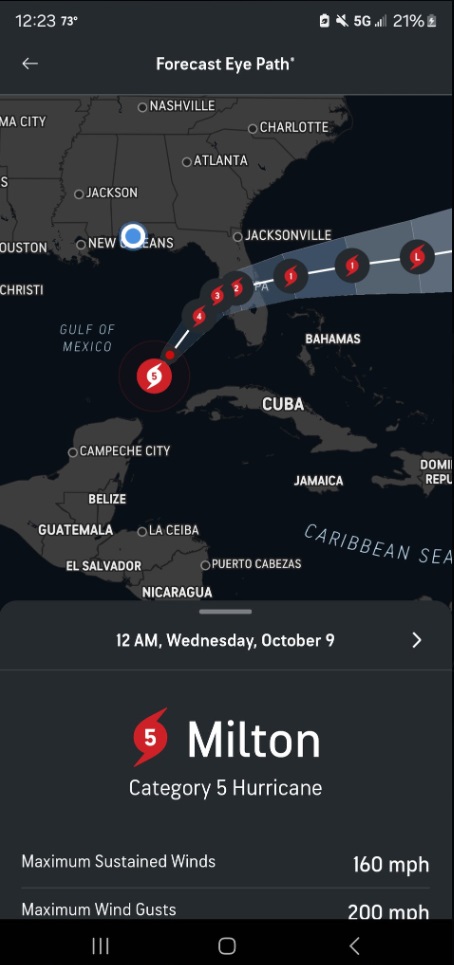 PHOTO Newest Projection Shows Sarasota Will Only Get Hit By Category 3 ...