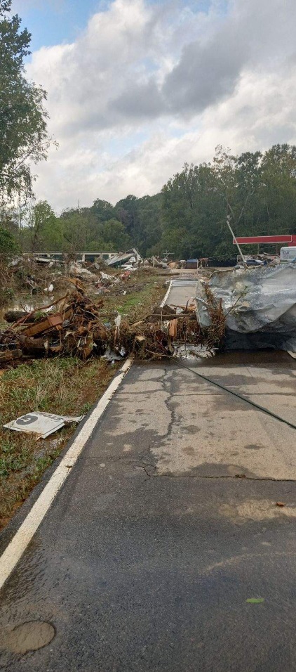 PHOTO Of Damage To Property Right Off Highway 70 In Swannanoa North ...