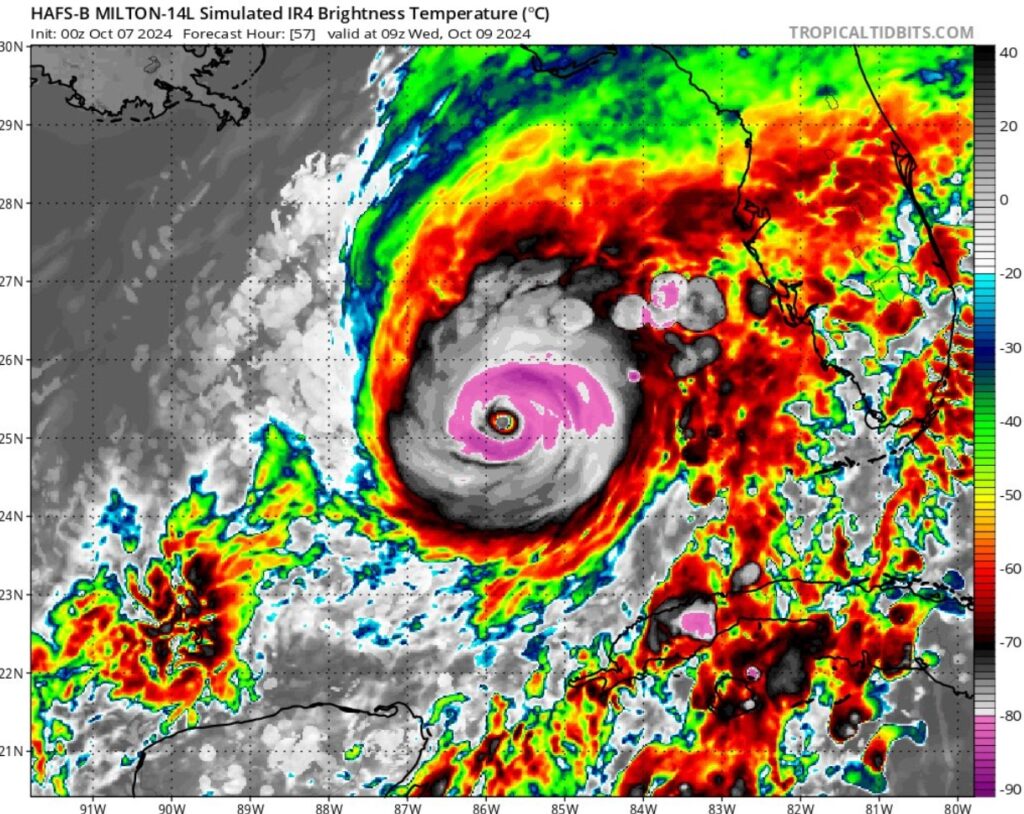 PHOTO This HAFS Model Of Hurricane Milton Shows Orlando Is F*cked When ...