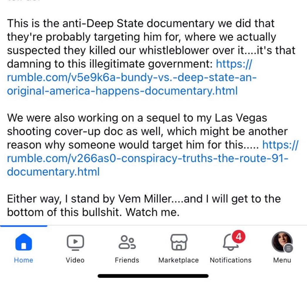 PHOTO Vem Miller's Friend Says He Was Arrested For Exposing The Deep ...