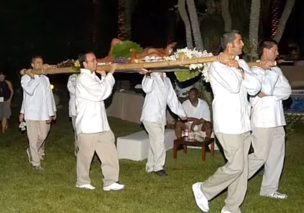 PHOTO Woman At P Diddy's Party Being Carried Around With Front On Her ...