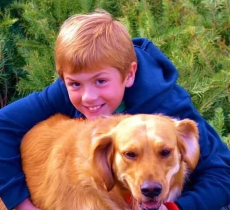 PHOTO Alexander Paffendorf As A Kid With His Big Dog