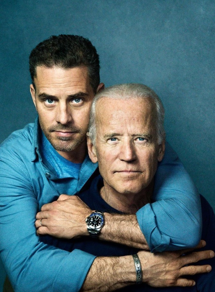 PHOTO Hunter Biden Hugging His Senile Dad For Saving Him From Prison ...