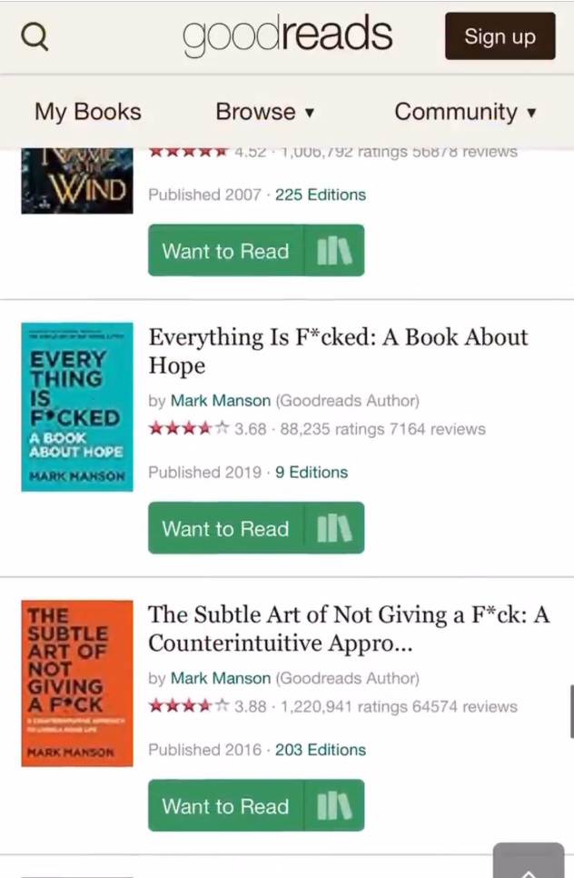 PHOTO Luigi Mangione’s Goodreads List Is Full Of Books With F*ck In The ...