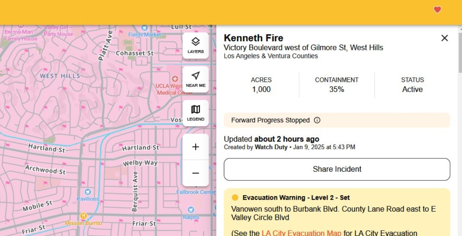 PHOTO Kenneth Fire Is Now 35% Contained