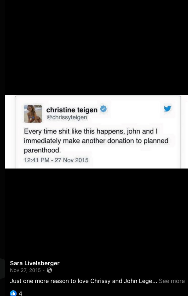 PHOTO Matt Livelsberger's Ex-Wife Liking Chrissy Teigen Tweets In Her ...