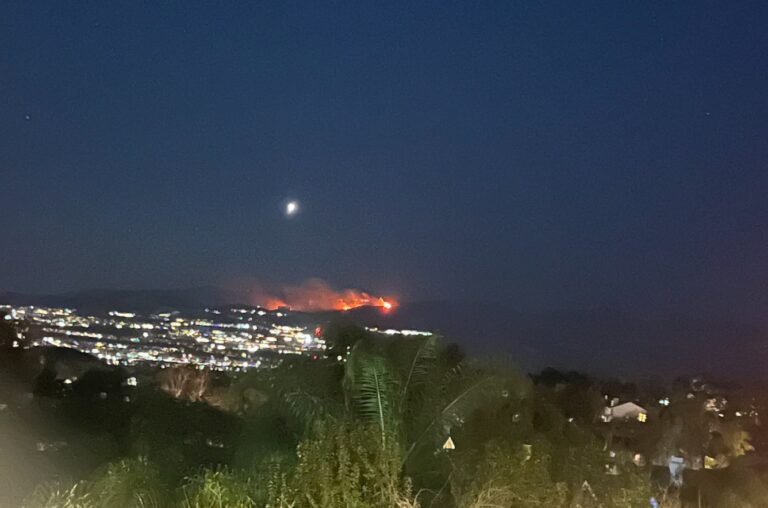 PHOTO Of The Hughes Fire From Valencia California