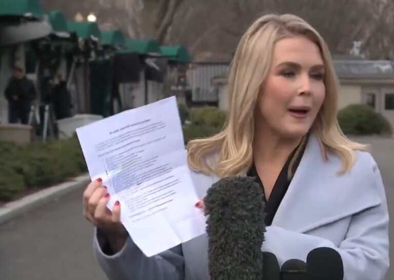 PHOTO Close Up Of Bullet Point List Karoline Leavitt Put Together To ...