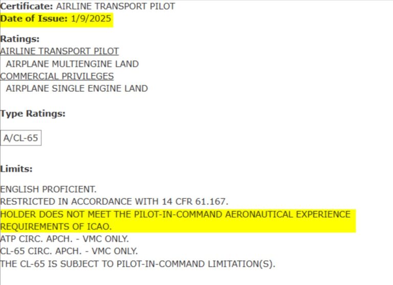 PHOTO Delta Pilot Kendal Swanson's Pilot License Was Issued On January ...
