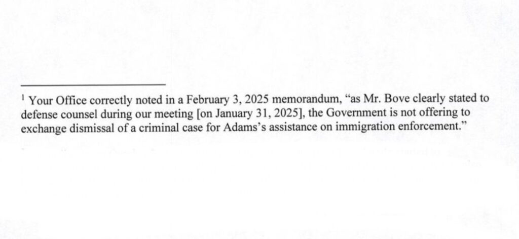 PHOTO Footnote In Acting Deputy Attorney General Emil Bove’s Memo To ...