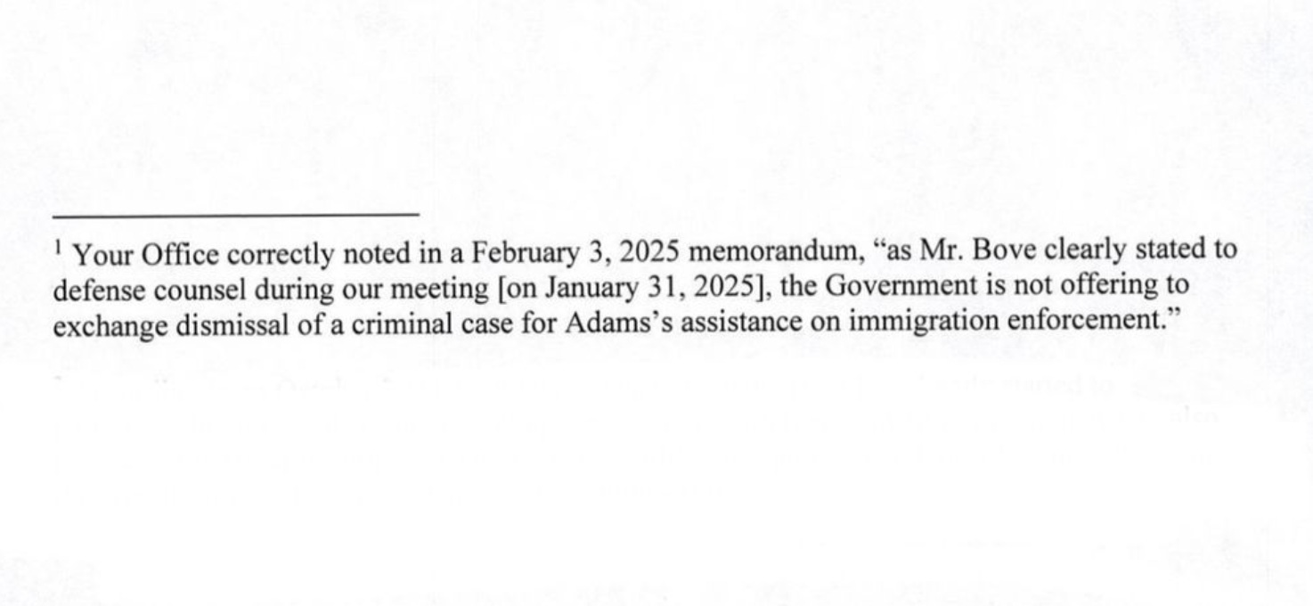 PHOTO Footnote In Acting Deputy Attorney General Emil Bove’s Memo To ...
