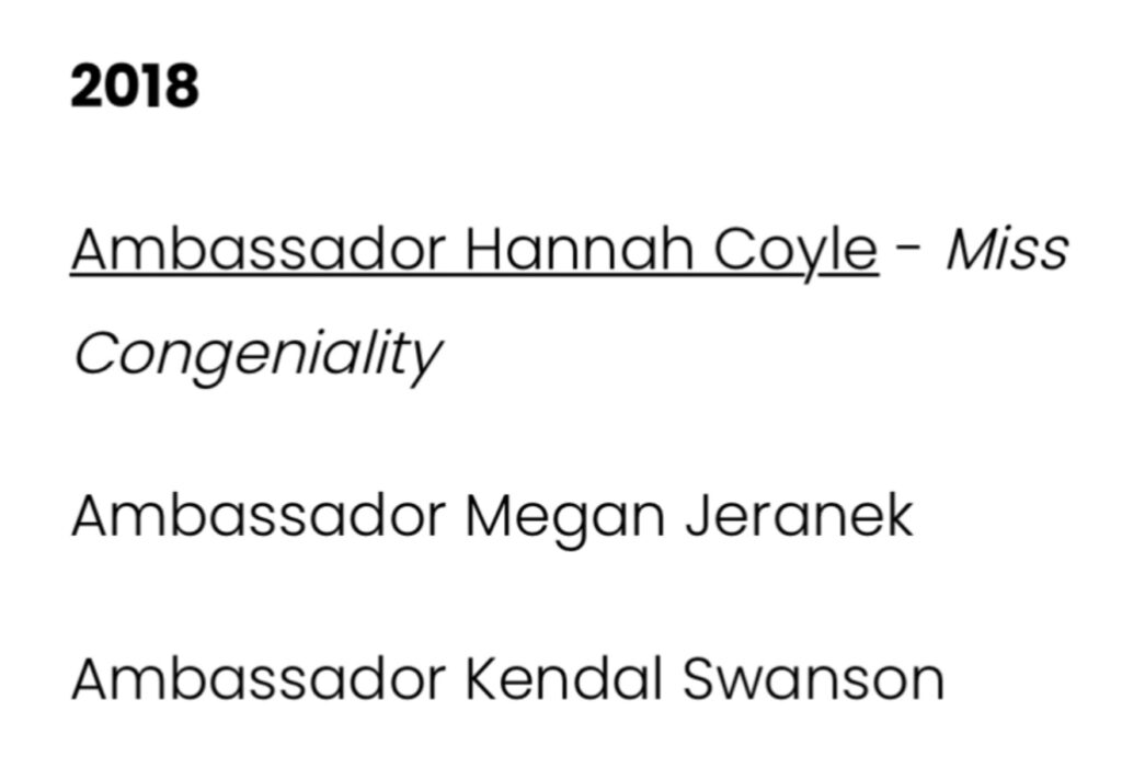 PHOTO Kendal Swanson Won $2K In Scholarship Money And Was An Ambassador ...