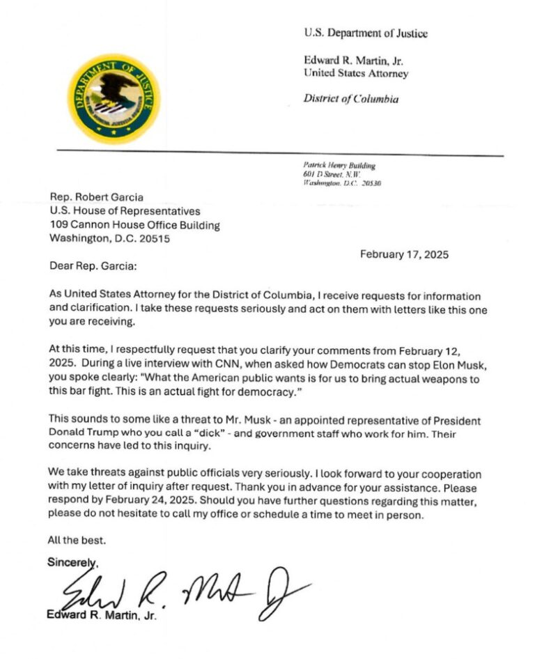 PHOTO Letter Donald Trump's DOJ Is Sending People Who Criticize The Job ...