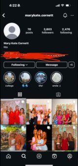 PHOTO Mary Kate Cornett's Instagram Before She Made It Private