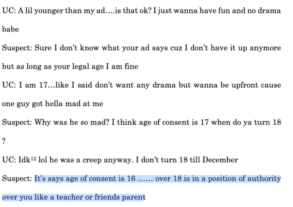 PHOTO Justin Eichorn Having Trouble Realizing 16 Is Not The Age Of Consent