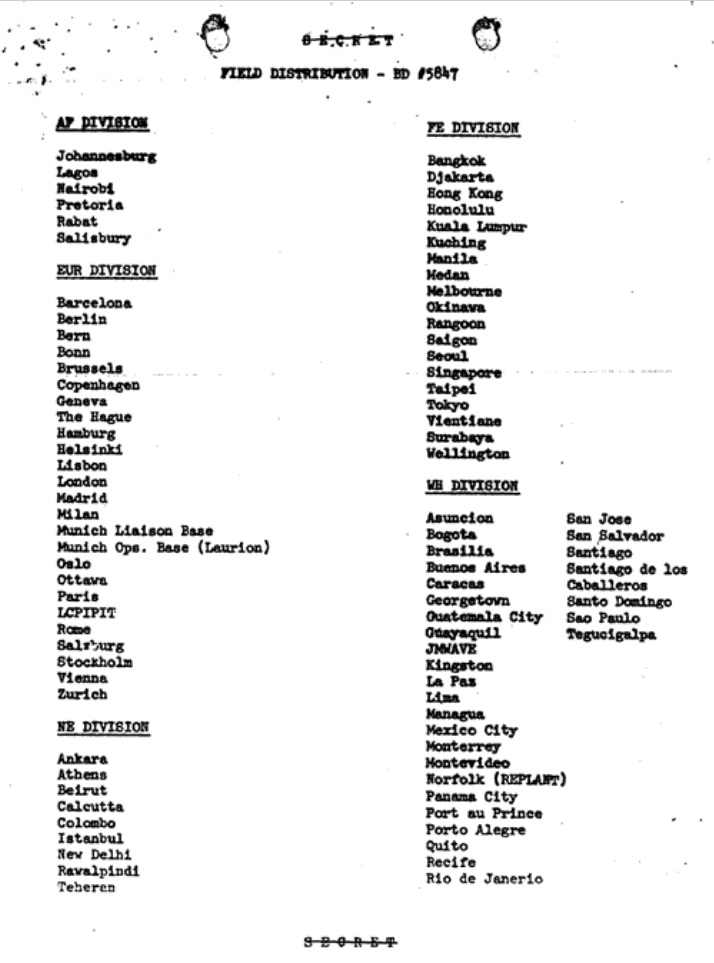 PHOTO Of All CIA Secret Bases Worldwide Exposed By JFK Files