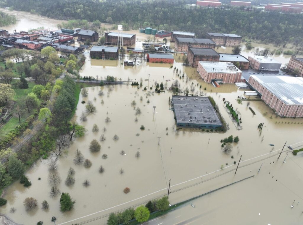PHOTO Buffalo Trace Distillery Is COMPLETELY Underwater