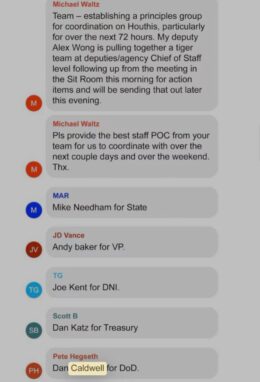 PHOTO Dan Caldwell Was Listed As Point Of Contact For DOD In Mike Waltz ...
