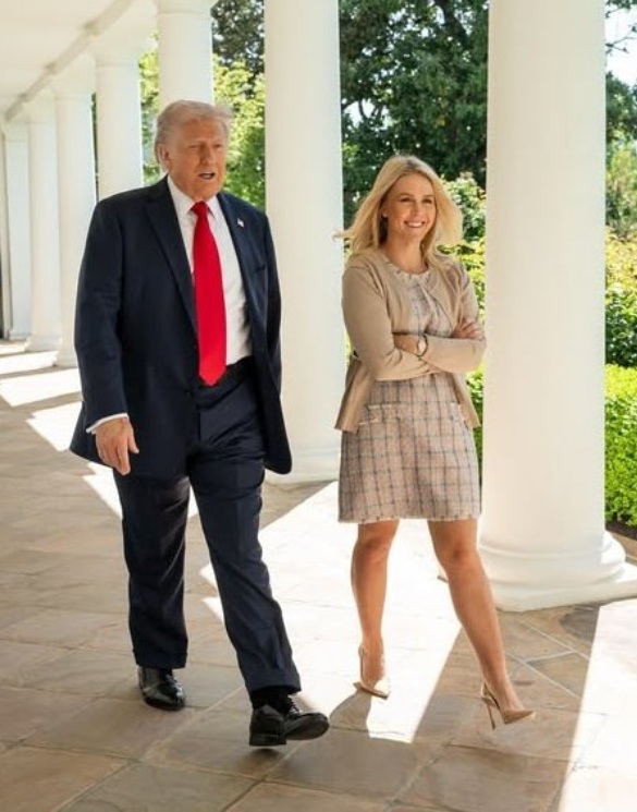 PHOTO Karoline Leavitt Showing Off HUGE Legs While Walking With Donald ...