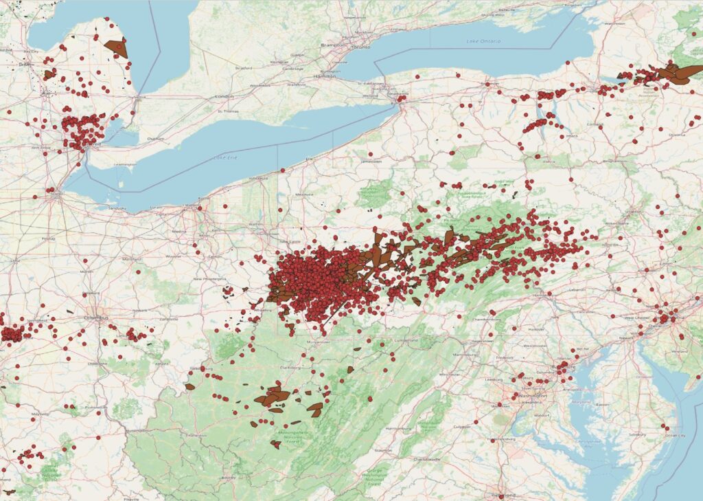 PHOTO Map Showing Where The Most Power Outages Are In Pennsylvania
