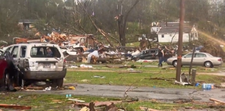 PHOTO Of Neighborhood In Selmer Tennessee Where Residents Lost Everything