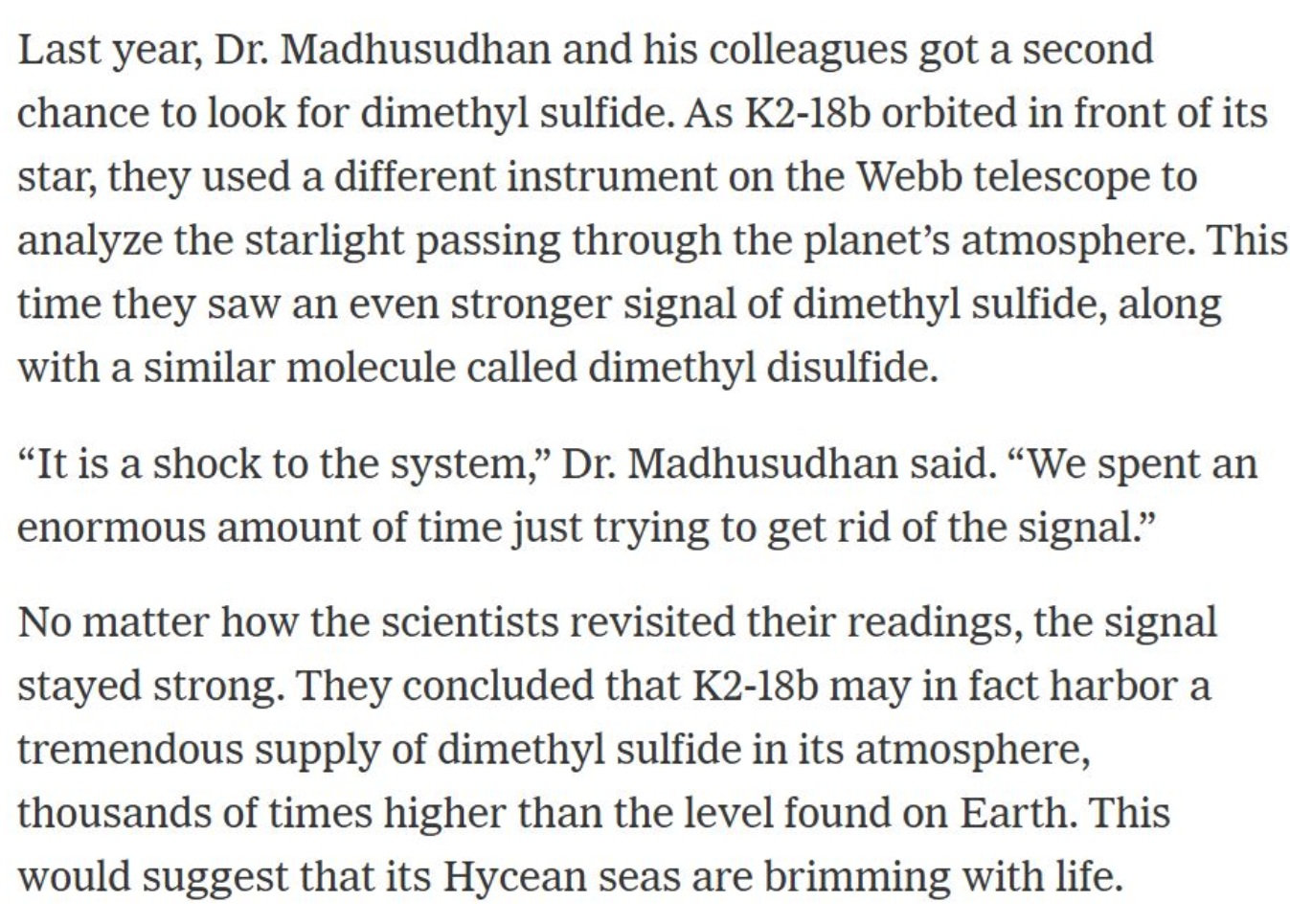 PHOTO Proof K2-18B Shows Signs Of Alien Life