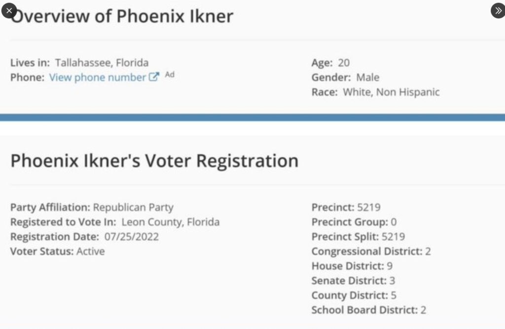 PHOTO Proof Phoenix Ikner Is A White Supremacist