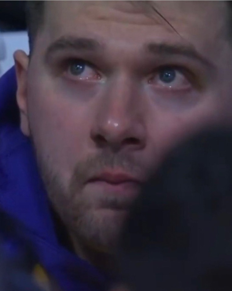 PHOTO Tears Drizzling Down Luka Doncic's Face