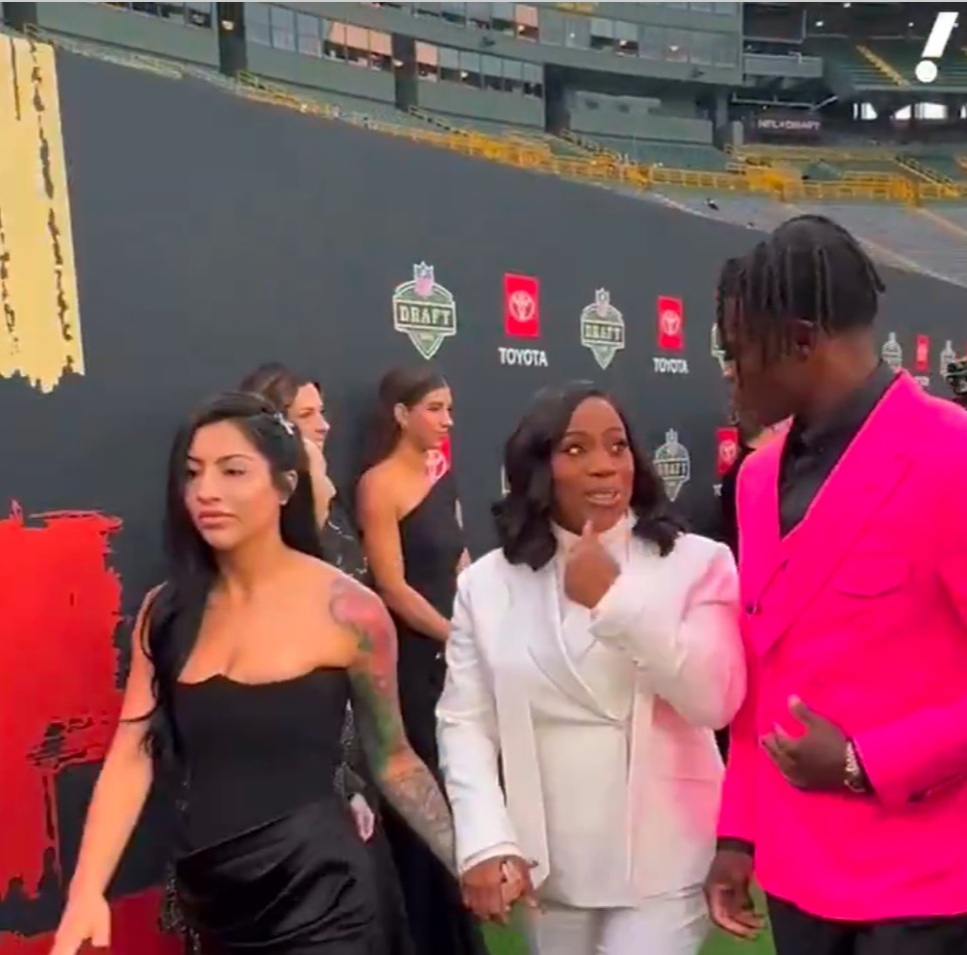 PHOTO Travis Hunter's Girlfriend's Resting Frown Face At NFL Draft